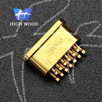 China J30J Series Glass Sintered Gas Sealed Rectangular Connector 13 Pin 1.27mm Pitch for sale