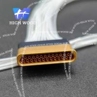 China J30J Series Glass Sintered Gas Sealed Rectangular Connector 25 Pin 1.27mm Pitch for sale