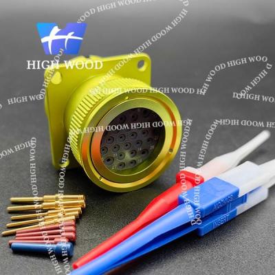China ZH23-28/27B-1-B Environmental Resistance Bayonet Electrical Connector with 5-Key Positioning for AC/DC Circuits for sale