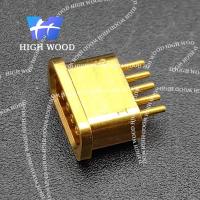 China J30J Series Glass Sintered Gas Sealed Rectangular Connector 9 Pin 1.27mm Pitch for sale