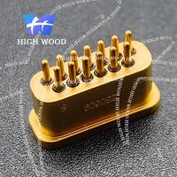 China J30J Series Glass Sintered Gas Sealed Rectangular Connector 13 Pin 1.27mm Pitch for sale