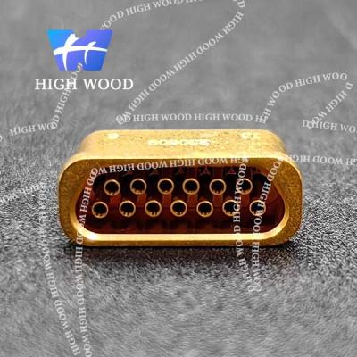 China J30J Series Glass Sintered Gas Sealed Rectangular Connector 13 Pin 1.27mm Pitch for sale