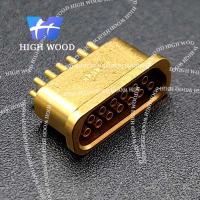 China J30J Series Glass Sintered Gas Sealed Rectangular Connector 13 Pin 1.27mm Pitch for sale