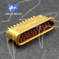 China J30J Series Glass Sintered Gas Sealed Rectangular Connector 21-Pin 3A 600V MIL-DT-83513 for sale