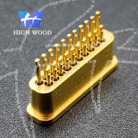 China J30J Series Glass Sintered Gas Sealed Rectangular Connector 21 Pin 1.27mm Pitch for sale