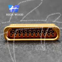 China J30J Series Glass Sintered Gas Sealed Rectangular Connector 21 Pin 1.27mm Pitch for sale