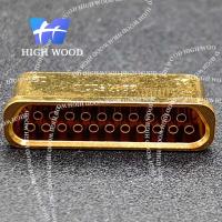 China J30J Series Glass Sintered Gas Sealed Rectangular Connector 21 Pin 1.27mm Pitch for sale