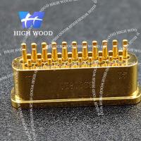 China J30J Series Glass Sintered Gas Sealed Rectangular Connector 21 Pin 1.27mm Pitch for sale