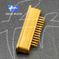 China J30J Series Glass Sintered Gas Sealed Rectangular Connector 25 Core 1.27mm Pitch for sale