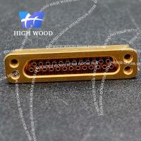 China J30J Series Glass Sintered Gas Sealed Rectangular Connector 25 Core 1.27mm Pitch for sale
