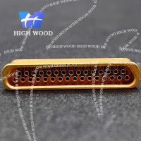 China J30J Series Glass Sintered Gas Sealed Rectangular Connector 31 Pin 1.27mm Pitch for sale