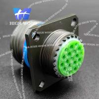 China MIL-DTL-38999 Series III D38999/20WD18SN Circular Connector Square Flange Receptacle 18 Contacts for sale