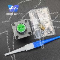 China MIL-DTL-38999 Series III D38999/20WB2PA Circular Connector Square Flange Receptacle 5A 7.5A for sale
