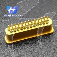 China J30J Series Glass Sintered Gas Sealed Rectangular Connector 25 Core 1.27mm Pitch for sale