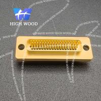 China J30J Series Glass Sintered Gas Sealed Rectangular Connector 37 Pin 1.27mm Pitch for sale