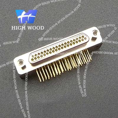 China J30J Series Micro-D Connector 1.27mm Pitch 37 Pin High Density Rectangular for sale
