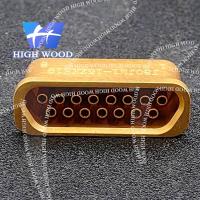 China J30J Series Glass Sintered Gas Sealed Rectangular Connector 15 Pin 1.27mm Pitch for sale