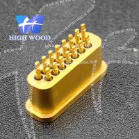 China J30J Series Glass Sintered Gas Sealed Rectangular Connector 15 Pin 1.27mm Pitch for sale