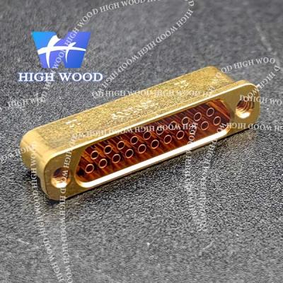 China J30J Series Glass Sintered Gas Sealed Rectangular Connector 21 Pin 1.27mm Pitch for sale