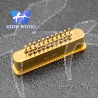 China J30J Series Glass Sintered Gas Sealed Rectangular Connector 21 Pin 1.27mm Pitch for sale