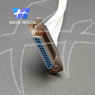 China J30J Series Micro-D Rectangular Connector 25-Pin 1.27mm Pitch High Density for sale