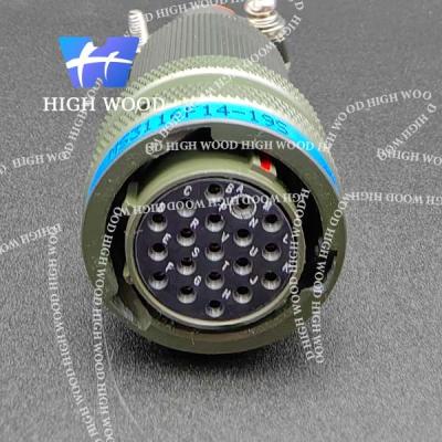 China MS26482 Series I MIL-C-26482 Circular Connector 14-19S Bayonet Coupling Solder Contact for sale