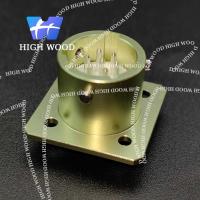 China OHS Series Ultra-Small Electrical Connector Aluminum Alloy Square Flange Receptacle with 7 Silver Contacts for sale