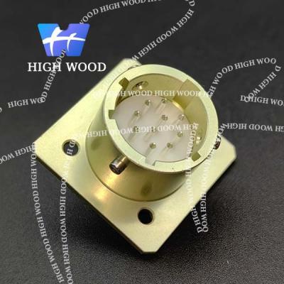 China OHS Series Ultra-Small Electrical Connector - Aluminum Alloy Shell No.14 with 10 Silver Contacts for Industrial Applications for sale