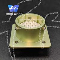 China OHS Series Ultra-Small Electrical Connector - 19 Contacts Silver Plated Aluminum Alloy Square Flange Receptacle for sale