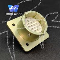 China OHS Series Ultra-Small Electrical Connector - 19 Contacts Silver Plated Aluminum Alloy Square Flange Receptacle for sale