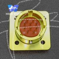 China OHS Series Russian Standard Connector Q152-GJ13N-B-A23 with 10 Gilded Contacts for DC/AC Circuits for sale