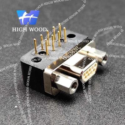 China J30J Series Micro-D Rectangular Connector 1.27mm Pitch 9-144 Cores GJB2446A for sale
