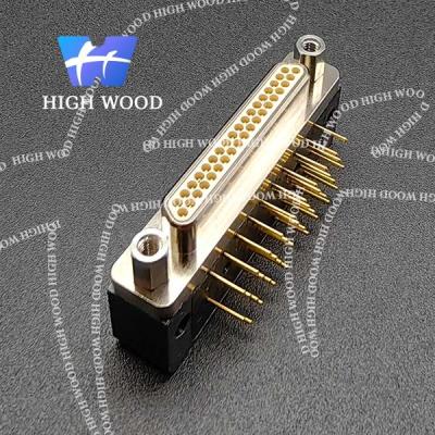 China J30J Series Micro-D Rectangular Connectors 1.27mm Pitch 9-144 Cores MIL-C-83513 Compliant for sale