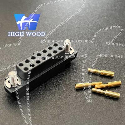 China HW-CMM Connector HW-222C14M11 MTL-55302F 2mm Pitch Aerospace Grade 800V for sale