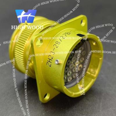 China ZH23 Series Environmental Resistance Bayonet Electrical Connector 28-27B-1-B 5 Key Positioning for sale