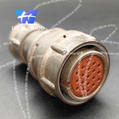 China 2PM24K19QA2 Circular Electrical Connector 700V 40A Threaded Cable Plug Panel Socket for sale