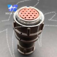 China 2PM24K19QA2 Circular Electrical Connector 700V 40A Threaded Cable Plug Panel Socket for sale
