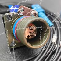 China J599A8/20WB02N Optical Fiber Connector with 1.25mm Ceramic Pins, -55℃ to +125℃ Temperature Range, MIL-DTL-38999 Compliant for sale