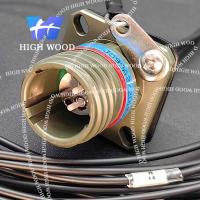 China J599A8/20WB02N Optical Fiber Connector with 1.25mm Ceramic Pins, -55℃ to +125℃ Temperature Range, MIL-DTL-38999 Compliant for sale