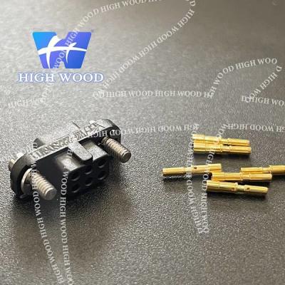 China HW-CMM Connector HW-222S06M11 2mm Pitch Male Straight for Aerospace Avionics Defense for sale