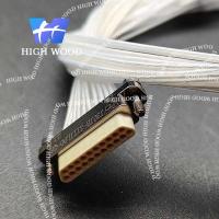 China J30J Series Micro-D Rectangular Connector J30JB-21TJL90-Q8 300mm Wire Length 1.27mm Pitch for sale