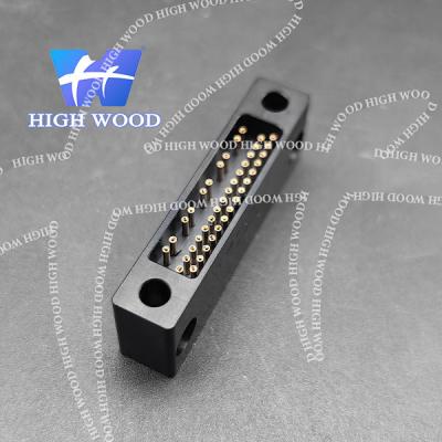 China HW-HSB-D4-05DM-022X High Speed Daughter Board Connector with 6.250 Gb/s Data Rate and 100,000 Mating Cycles for sale