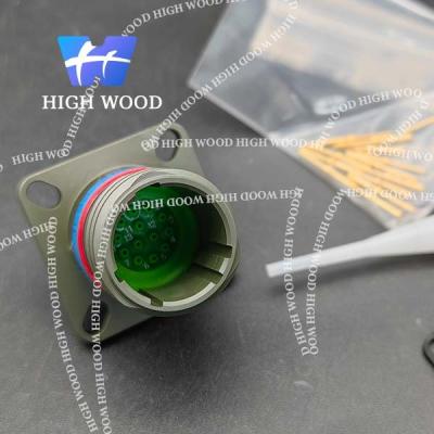 China MIL-DTL-38999 Series III Circular Connector J599/20WB35PN Triple-Start Thread 85dB EMI Shielding for sale
