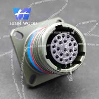 China MIL-DTL-38999 Series III Circular Connector J599/20WC35SN Triple-Start Thread 85dB EMI Shielding for sale