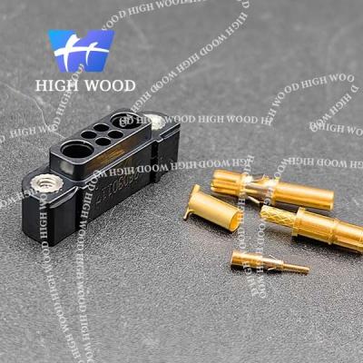 China HW-CMM Micron-D Connector 221C04F21 Aerospace Grade 800V AC/DC 20A High Power for sale