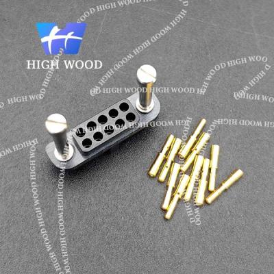 China HW-CMM Micron-D Connector HW-222S10M18 800V Aerospace Grade for sale