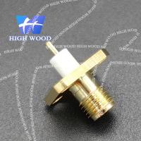 China SMA Series RF Coaxial Connector,SMA-KFD Square Flange 4+3 for sale