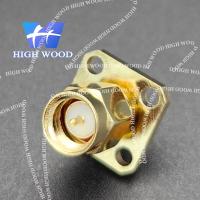 China SMA Series RF Coaxial Connector,SMA-KFD Square 4-Hole Flange Male 4+3 for sale