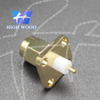 China SMA Series RF Coaxial Connector,SMA-KFD Square 4-Hole Flange Male 4+3 for sale