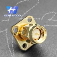 China SMA Series RF Coaxial Connector,SMA-KFD Square 4-Hole Flange Male 4+3 for sale